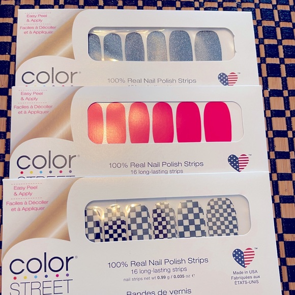 Color Street | Makeup | 3 Brand New Color Street Packs Check Yourself ...